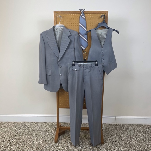 JC Penny | Suits & Blazers | Vintage Jc Penny Mens 3 Piece Suit With ...